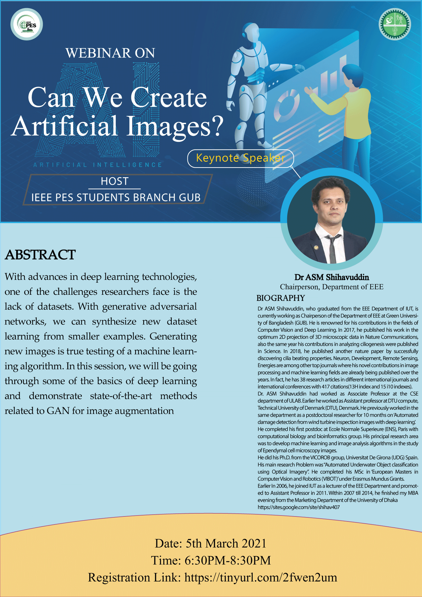 Can We Create Artificial Images? : vTools Events | vTools IEEE