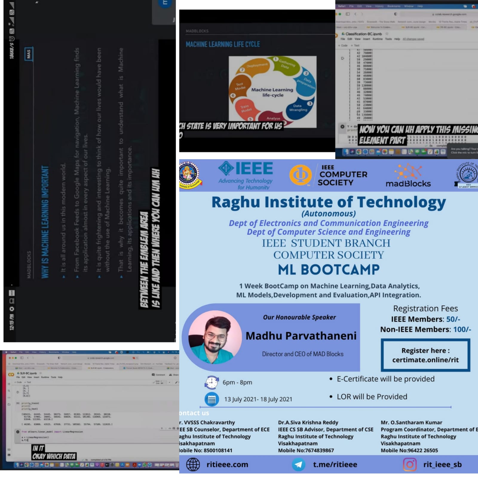 ML Bootcamp : vTools Events