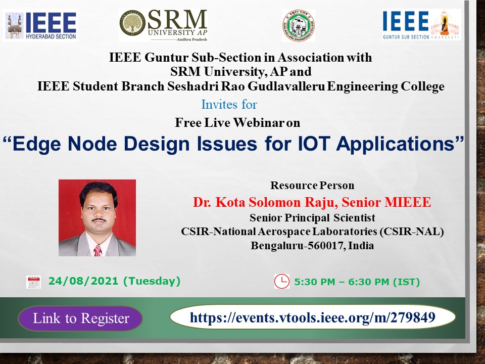 Webinar on "Edge node design issues for IoT applications" : vTools Events | vTools IEEE