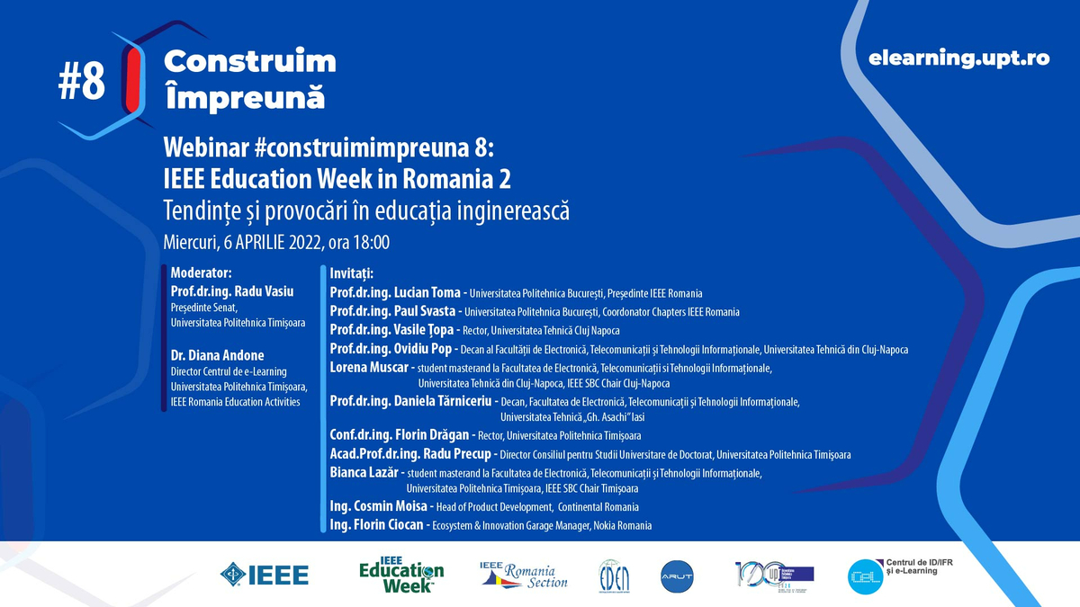 IEEE EDUCATION WEEK IN ROMANIA 2: TRENDS AND CHALLENGES IN ENGINEERING ...