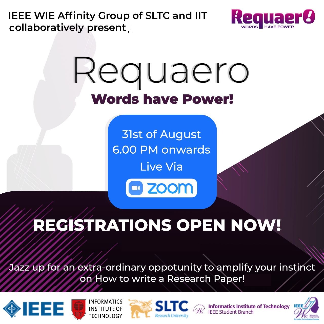 Requaero: A webinar on 'How to Write a Research Paper' : vTools Events | vTools IEEE