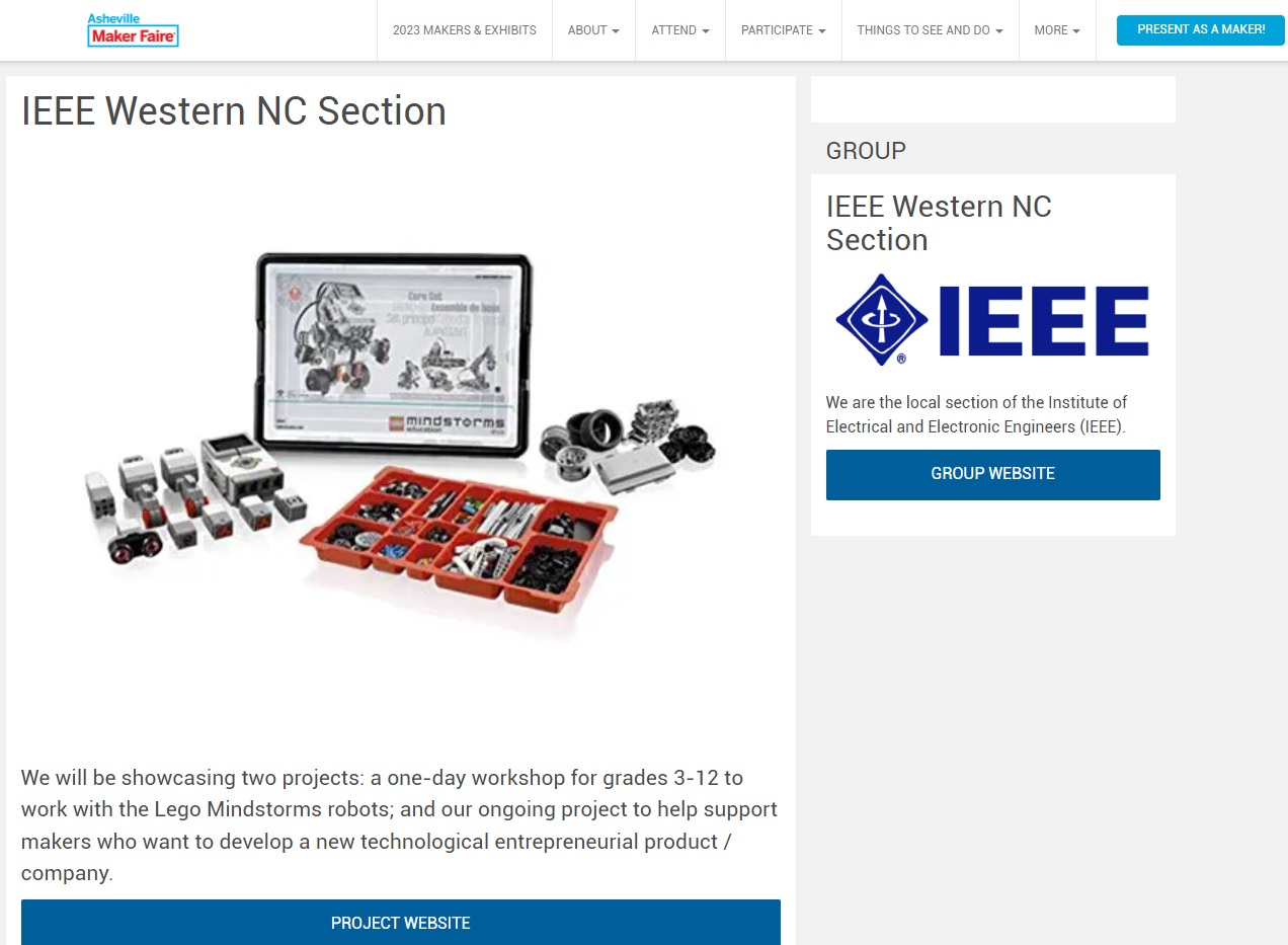 2023 Asheville Maker Faire : vTools Events | vTools IEEE