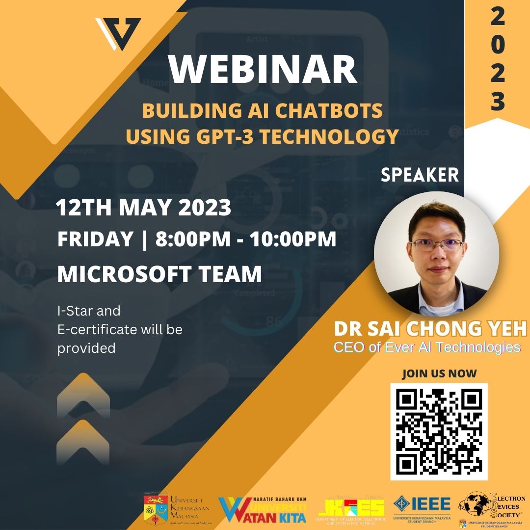 Virtual Technical Talk Series :Building AI Chatbots using GPT-3 Technology : vTools Events ...