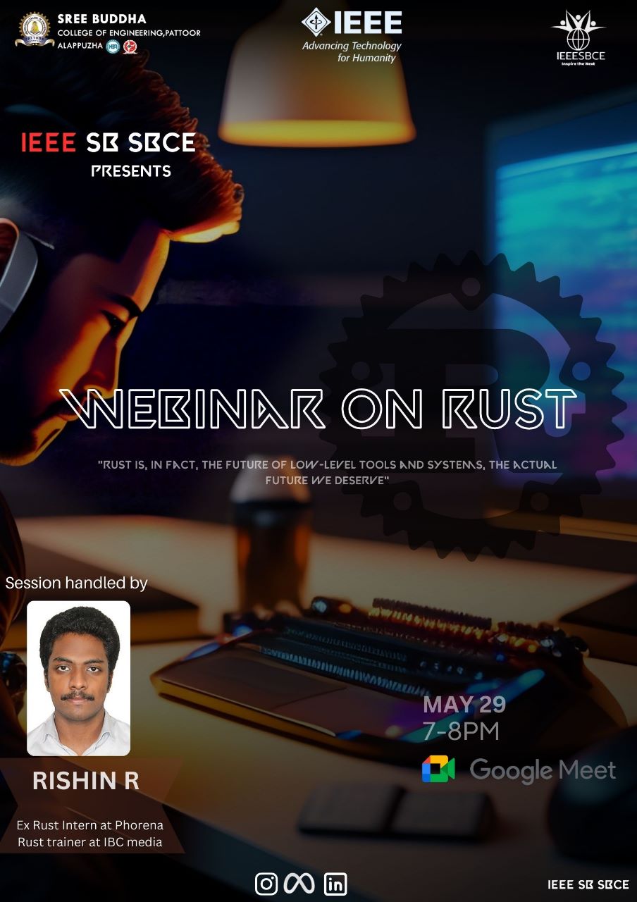 WEBINAR ON RUST : vTools Events | vTools IEEE