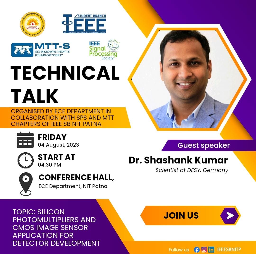 A IEEE Technical Lecture at 4PM in ECE Dept., NIT Patna (4 August 2023 ...