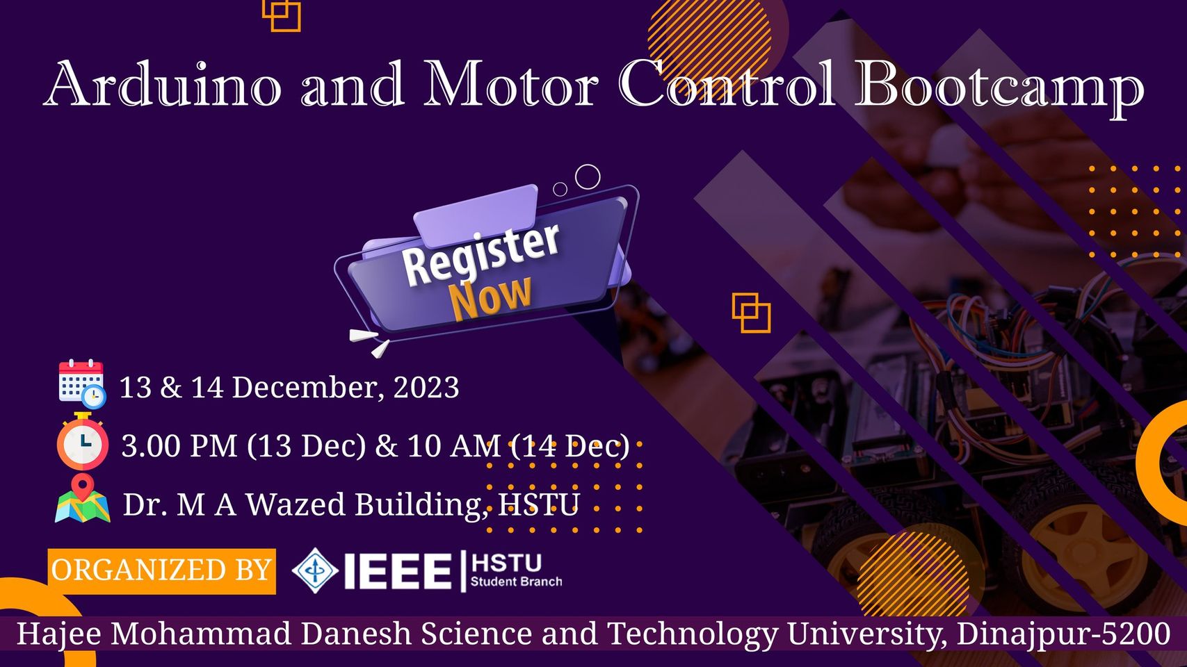 Arduino and Motor Control Bootcamp : vTools Events | vTools IEEE