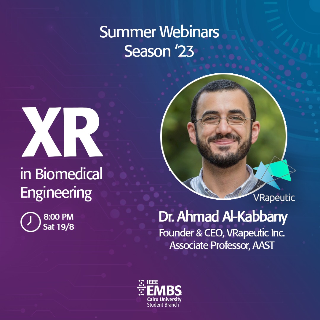 XR in Biomedical Engineering (Summer Webinar Season'23) : vTools Events ...