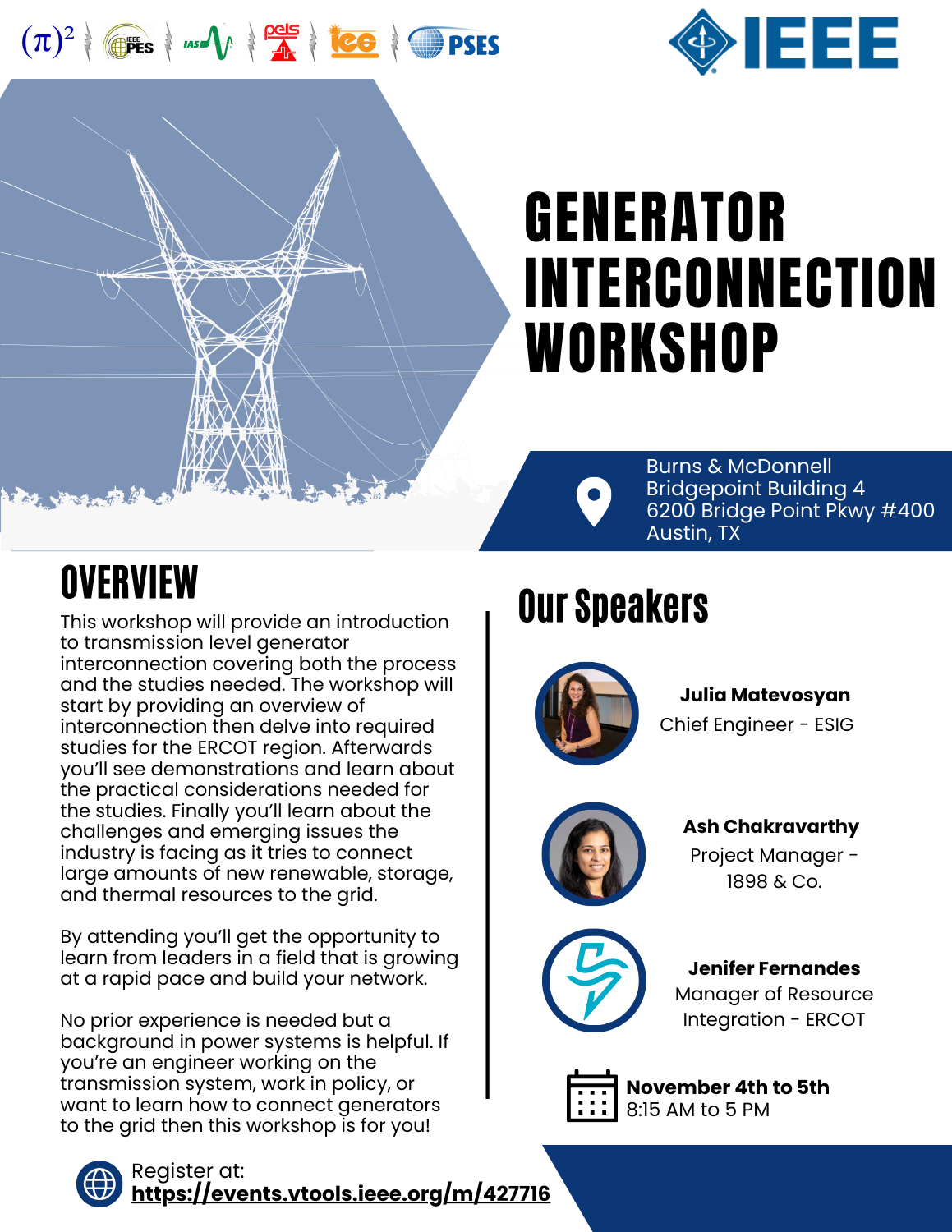 Generator Interconnection Workshop - IEEE Education Week Generator Interconnection Workshop - IEEE Education Week