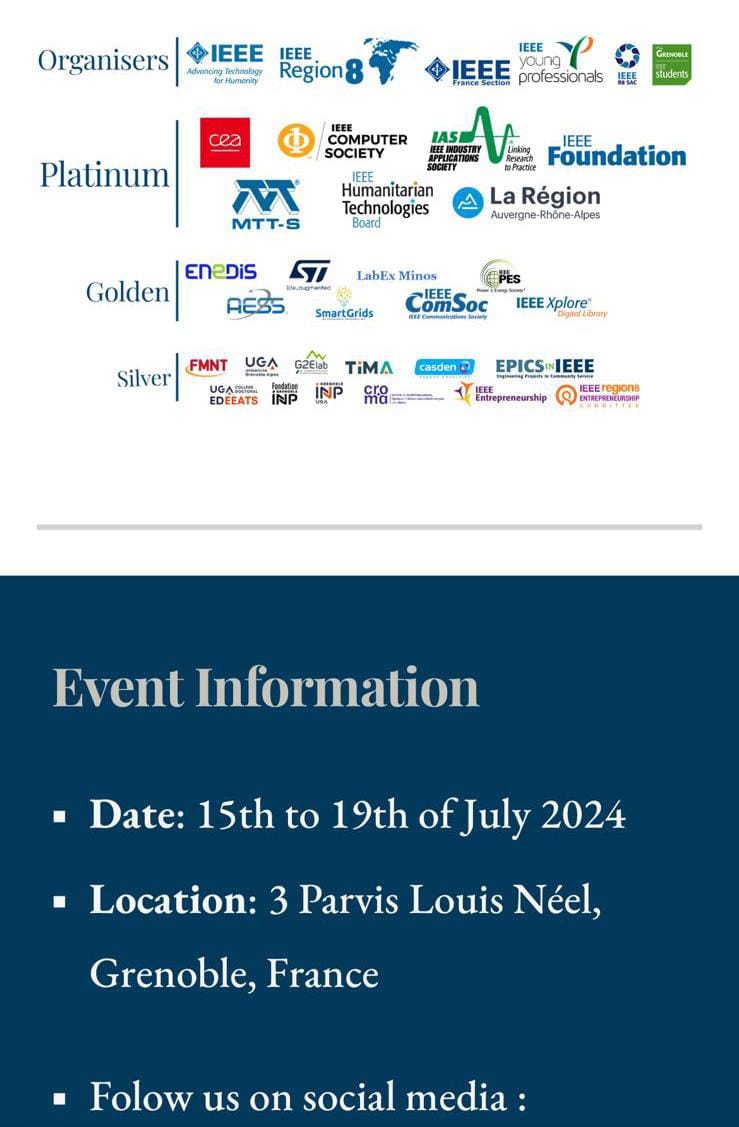 IEEE R8 SYP Grenoble : vTools Events | vTools IEEE