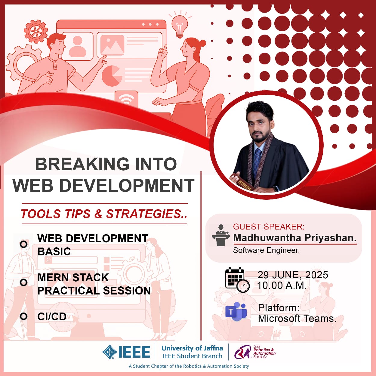 Breaking into Web Dev: Tools, Tips & Strategies (Session 01) : vTools Events | vTools IEEE